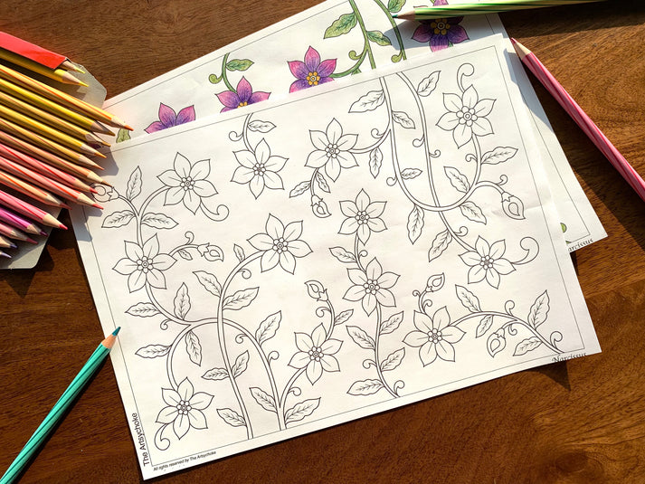 Narcissus Colouring Sheet – The Artsychoke